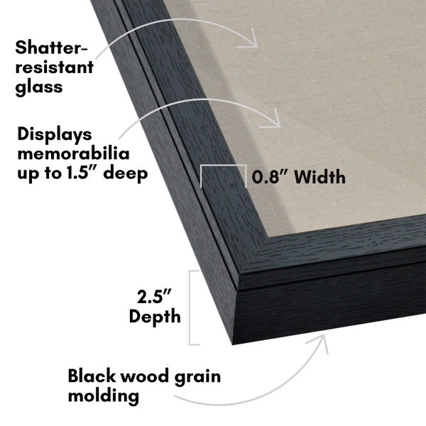 Latitude Run® Merranda Front Loading Shadow Box Frame and Display Case for Keepsakes | Wayfair